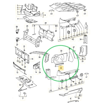 Radhaus Innen Verstärkung VL - 356 - 644.501.418.00 | ClassicGo