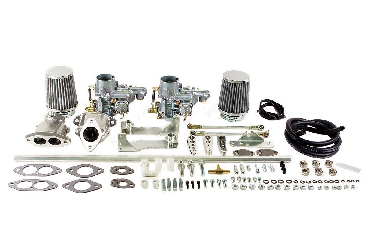 Zweivergaseranlage 34er EPC - Käfer u.a. - Dualport | ClassicGo